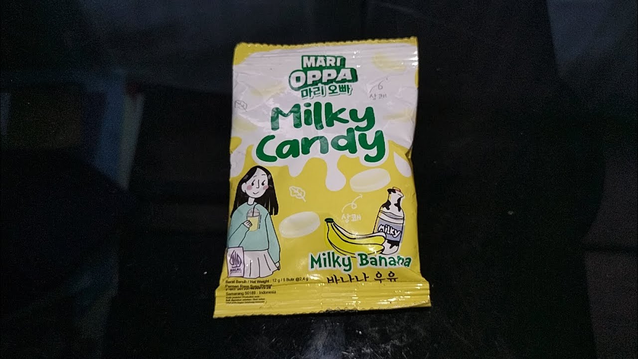 Review Produk #2667 : Mari Oppa Milky Candy Milky Banana - YouTube