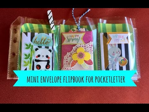 NEW Mini Envelope Flipbook for Pocketletters - YouTube