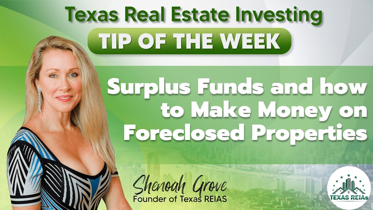 Surplus Funds and How to Make Money on Foreclosed Properties - YouTube