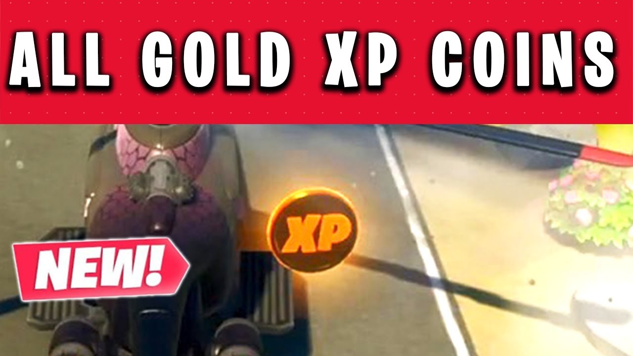*NEW* All GOLD XP COINS Locations in Fortnite - (Week 8) - YouTube