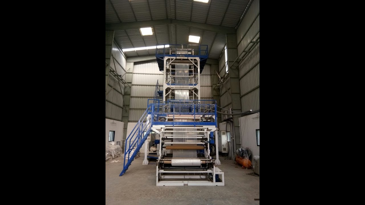 Kabra 3 Layer LD Blown Film Plant machinesale.in - YouTube