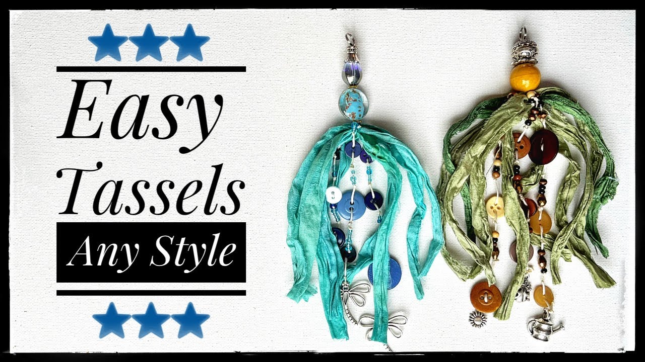 Easy Tassels - Any Style - Junk Journal - YouTube