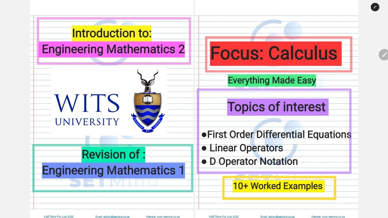 Master First Order Differential Equations & Linear Operators ...