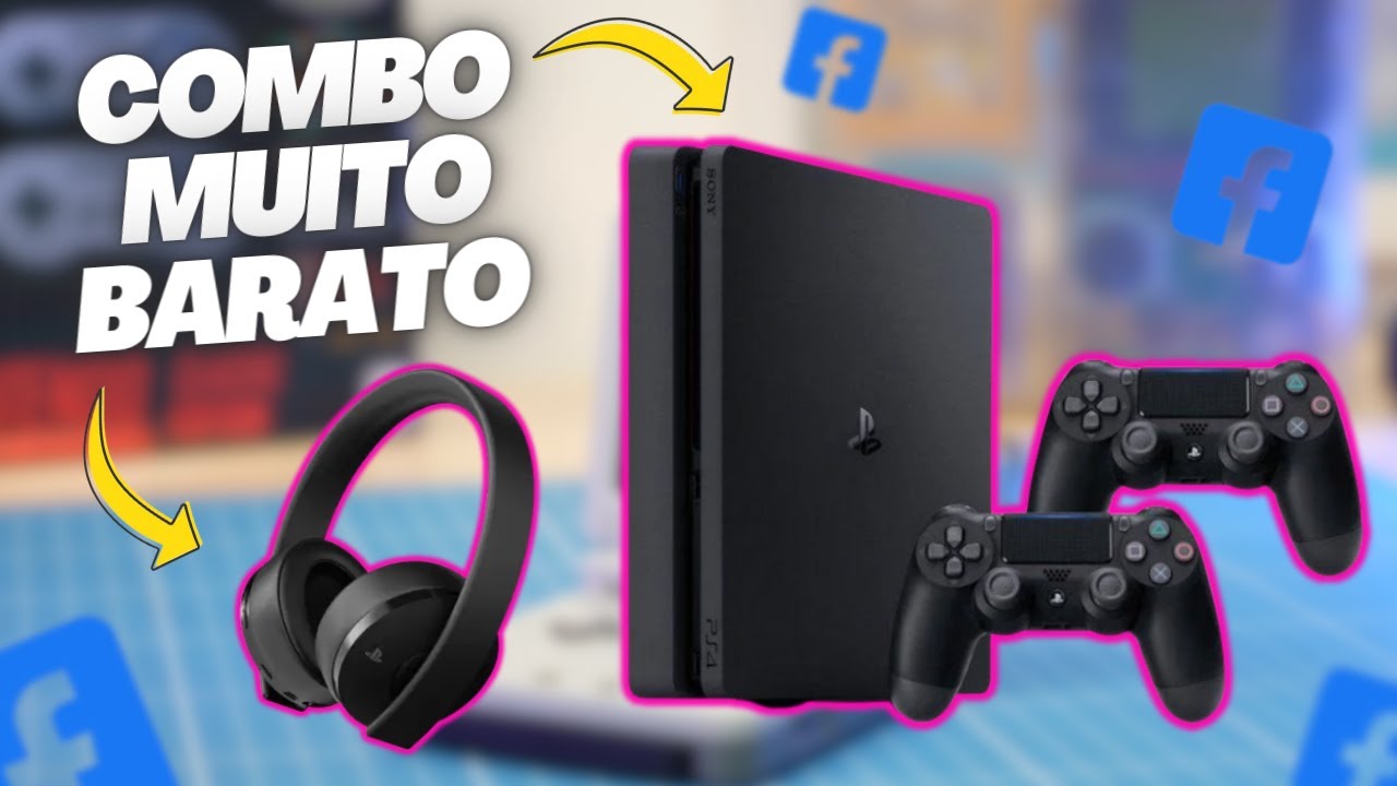 PS4 com 2 Controles, 5 Jogos e Headset por R$1000! 😱 - YouTube