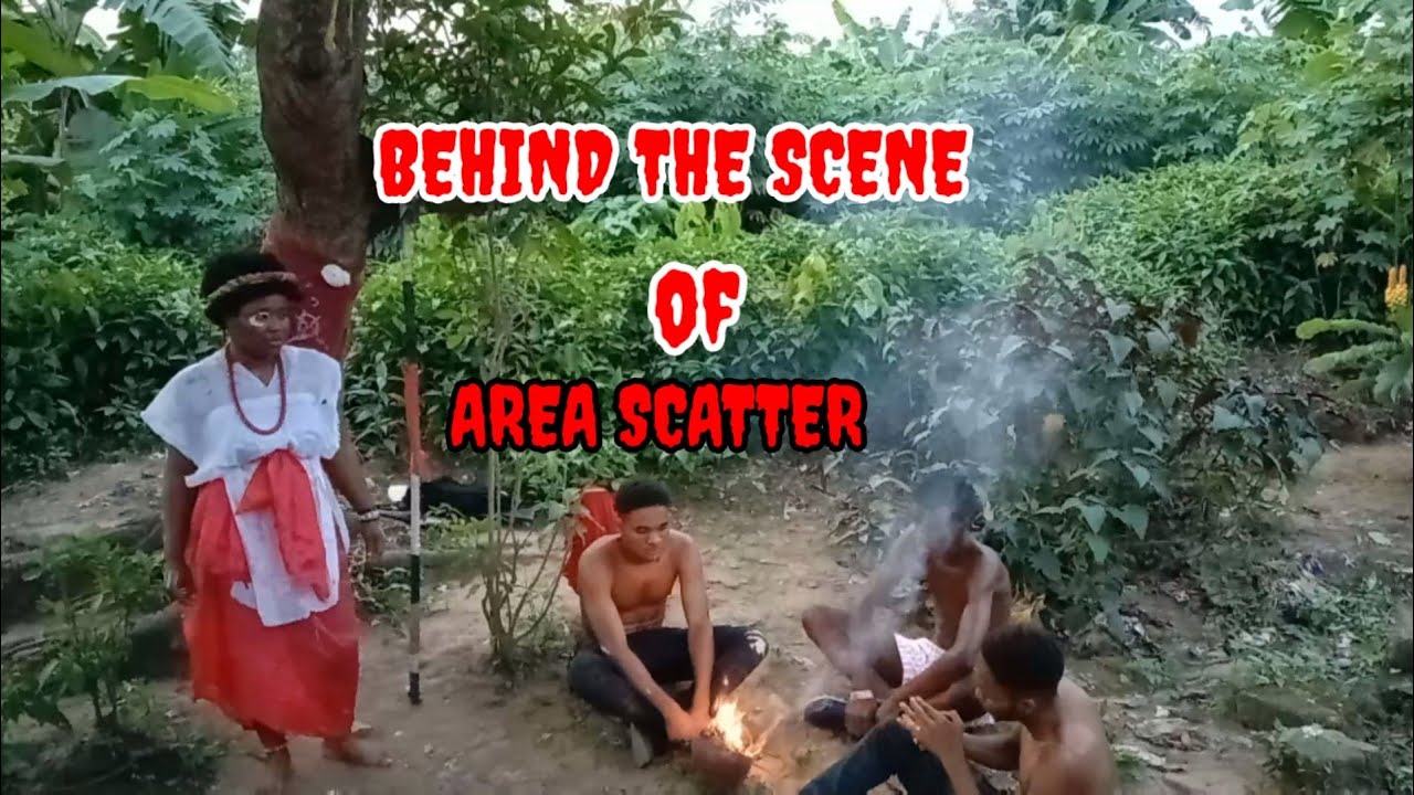 BTS OF AREA SCATTER - MEN ON BLACK - NEW NIGERIA ACTION MOVIE - SELINA ...