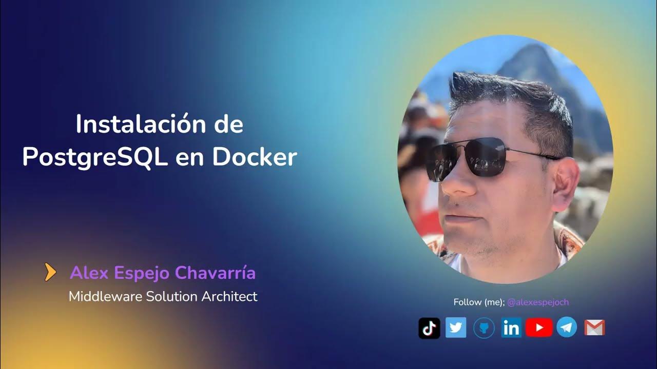 Instalación de PostgreSQL en Docker utilizando la herramienta docker-compose 🐘🐋 - YouTube