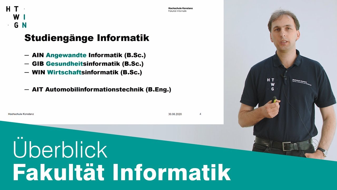 Fakultät Informatik: Bachelor-Studium Überblick - YouTube