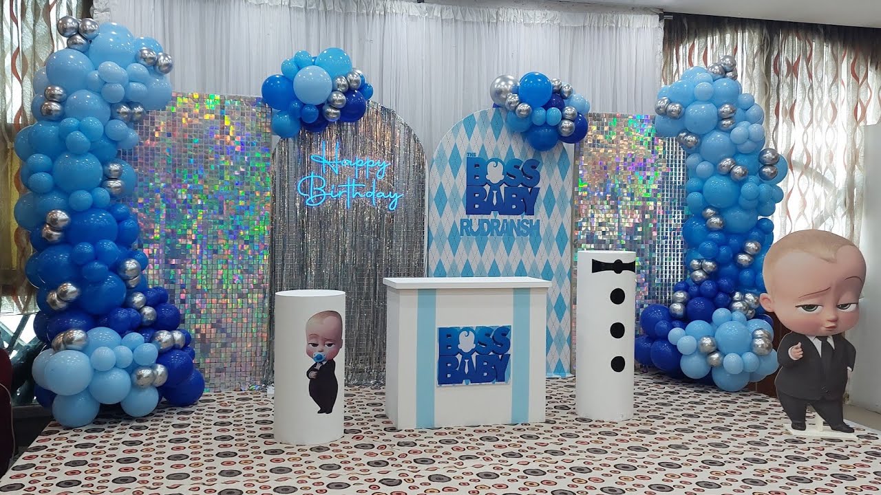 BABY BOSS backdrop setup - YouTube