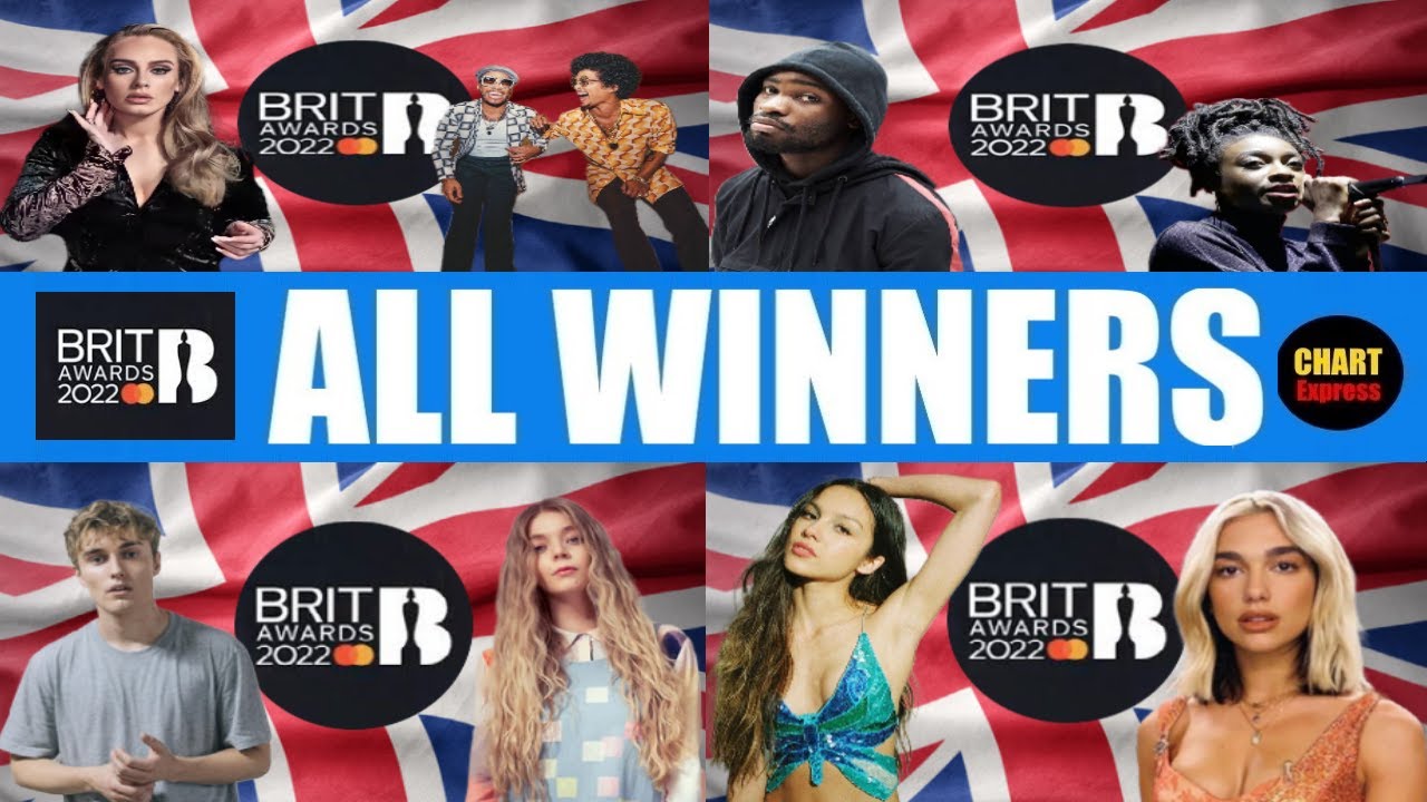 BRIT AWARDS 2022 - ALL WINNERS | #BRITS #BRITAwards2022 | ChartExpress ...