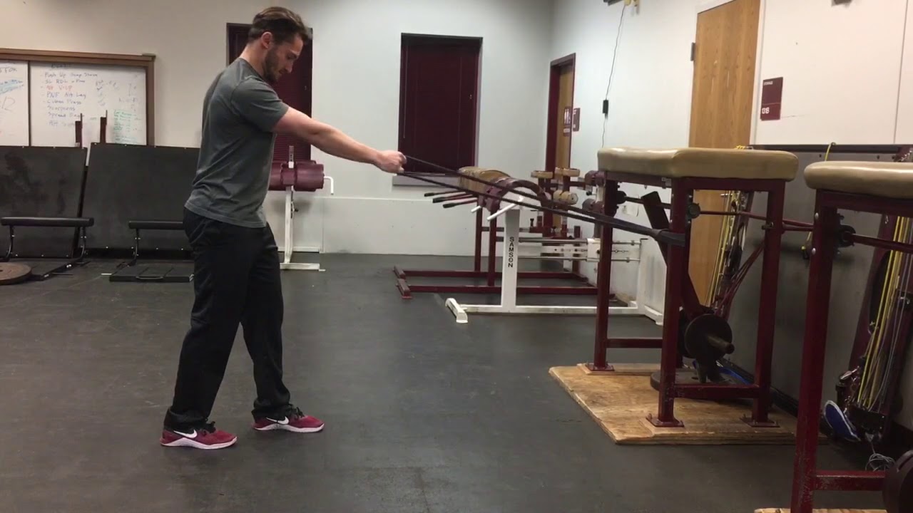 Staggered RDL w/ Band Row - YouTube