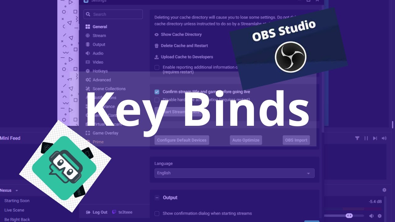 Switching scenes with Key Binds|| StreamLabs OBS - YouTube