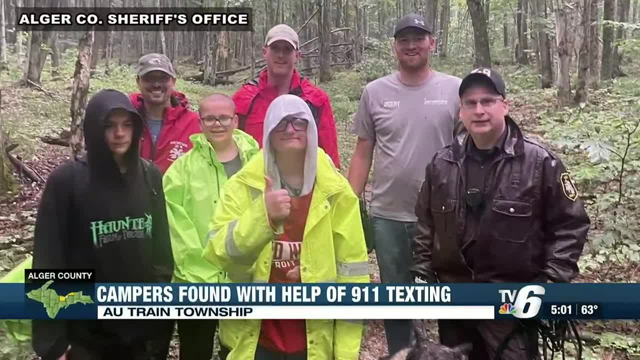 3 Boy Scouts missing from Alger County camp text 911, located by rescue ...