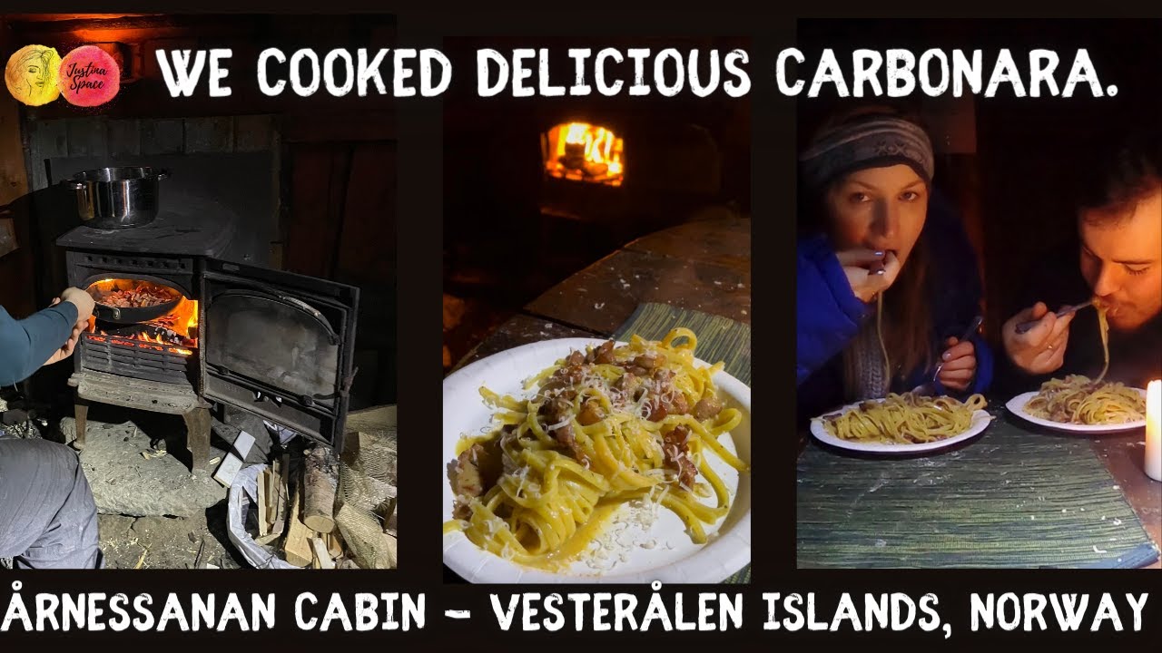 Cooking carbonara in Årnessanan cabin - Vesterålen, Norway. - YouTube