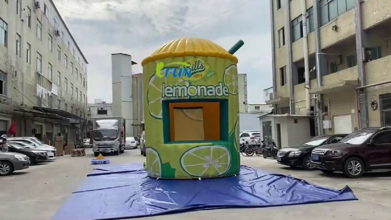 Outdoor Inflatable Lemonade Booth Stand / Lemonade Bar Tent with Air ...