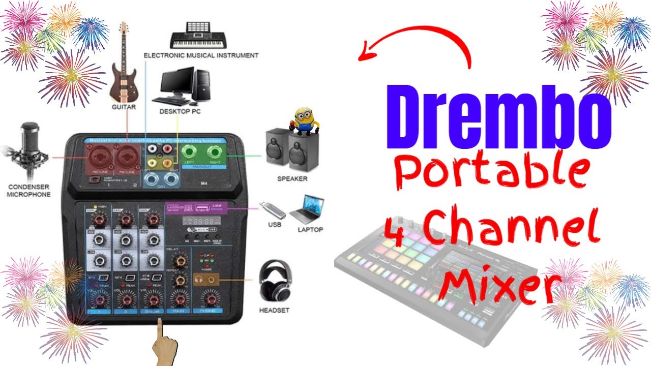 $40 USB Powered 4 Channel Mini Mixer Reveal Test Run! - YouTube