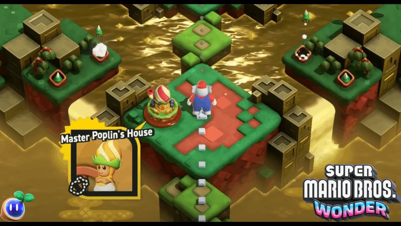 [Super Mario Bros. Wonder] Master Poplin's House All Collectables 100% ...