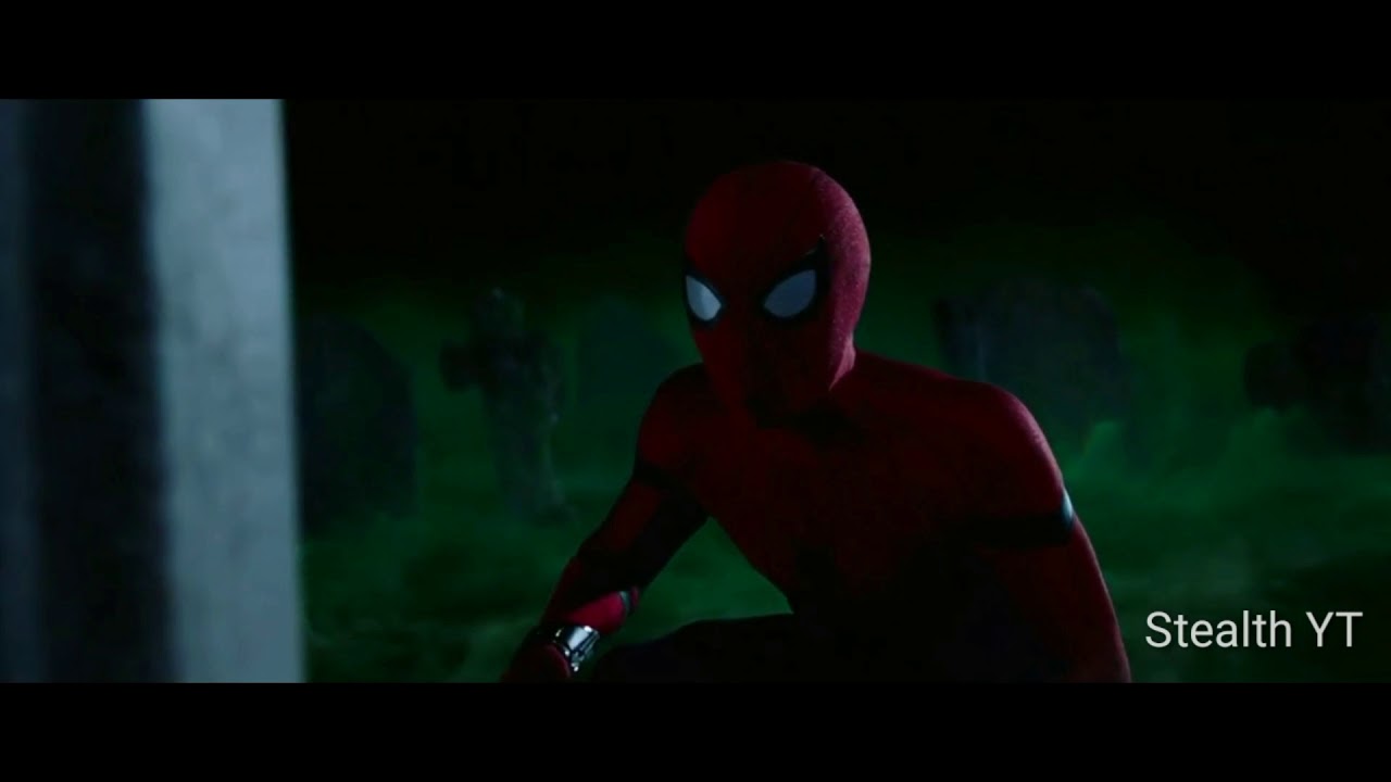 Tony Stark Rises to Grave Scene in SpiderMan Far From Home - YouTube