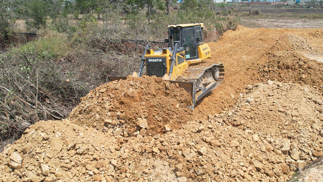 Incredible New Project Heavy Bulldozer Push Clearing Dirt &12Wheel Dump ...