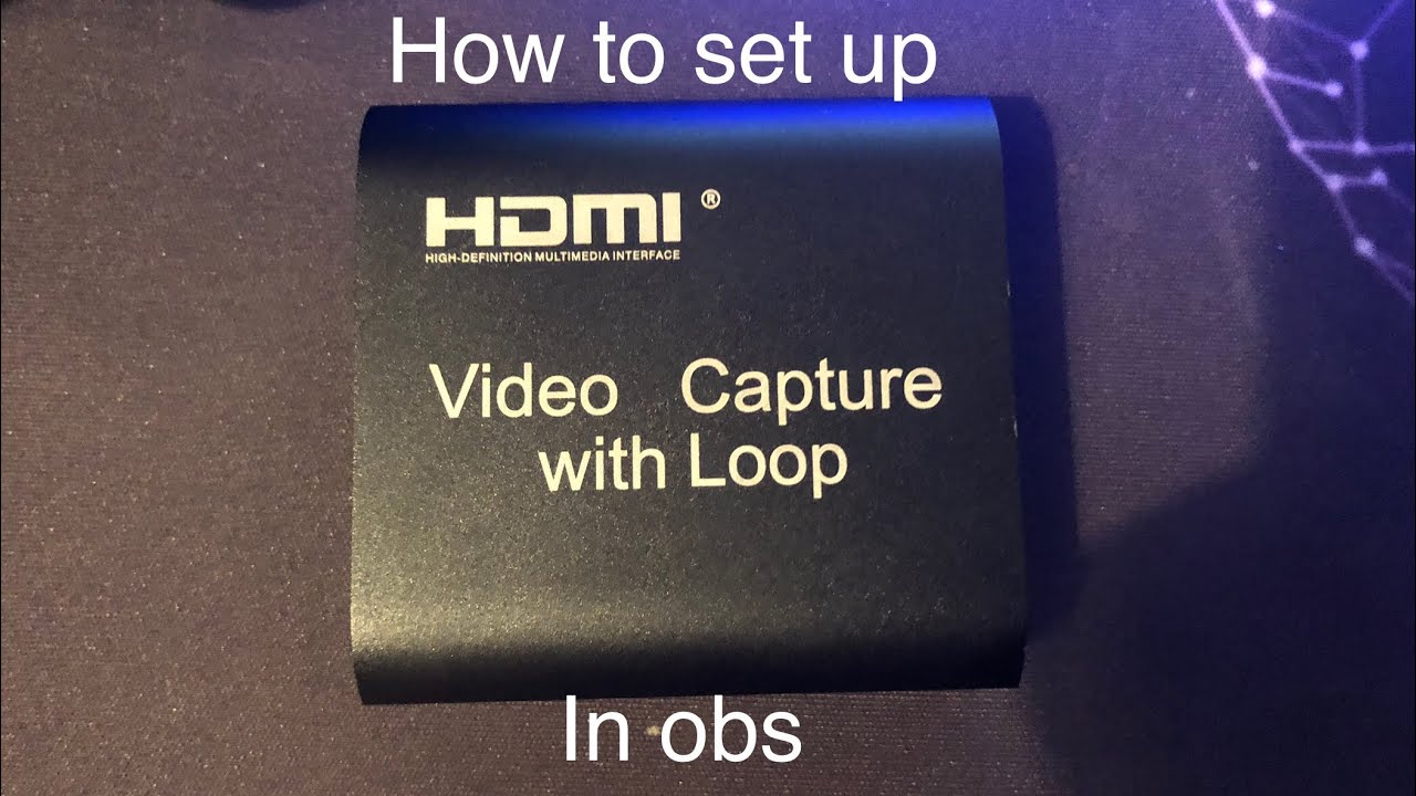 How to set up capture card in obs - YouTube