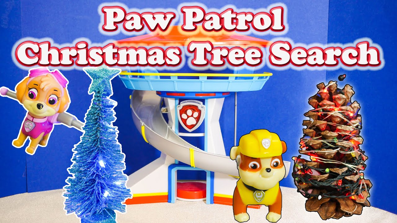 Paw Patrol Christmas Tree Search a Funny Toy Parody - YouTube