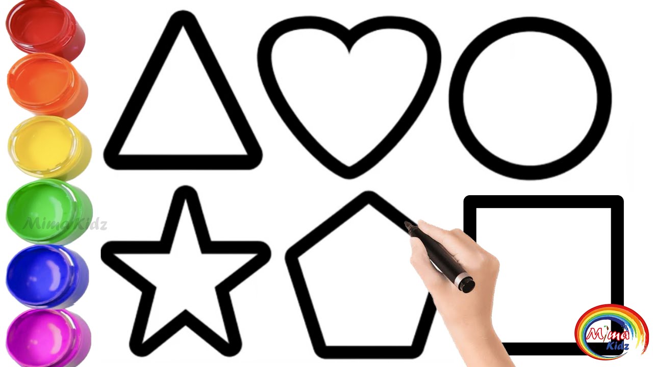 shapes, colors, numbers for toddlers and kids | educational video | 2d ...