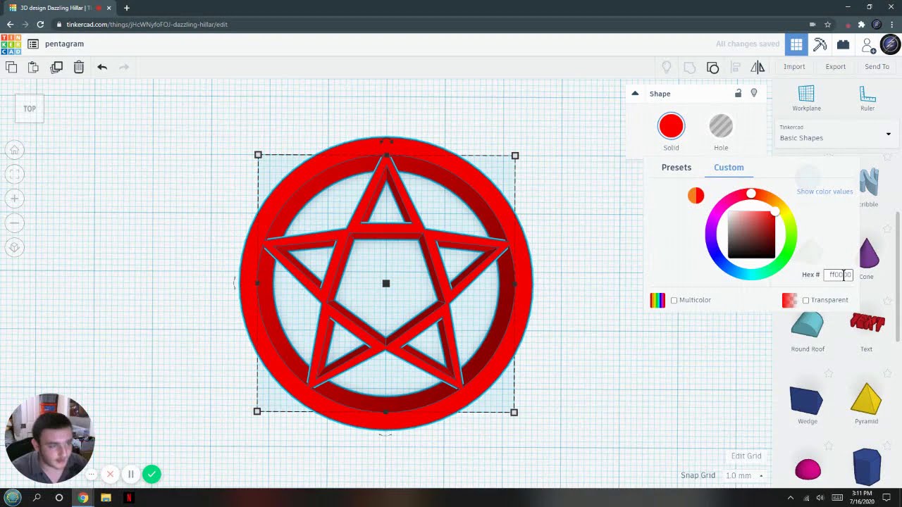Makeing A Pentagram In Tinkercad Making Random Objects In Tinkercad Makeing A Pentagram In Tinkercad Making Random Objects In Tinkercad