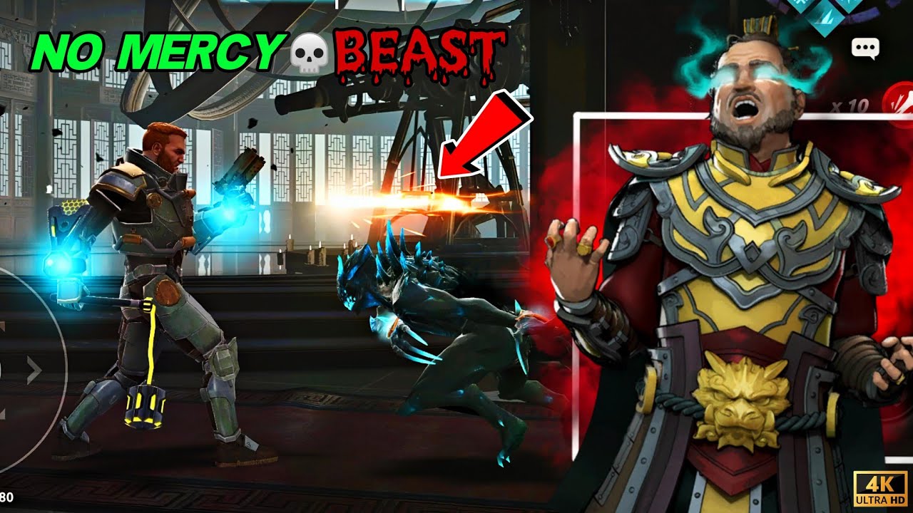 Shadow Beast crushing max heroes without mercy shadow fight arena ...