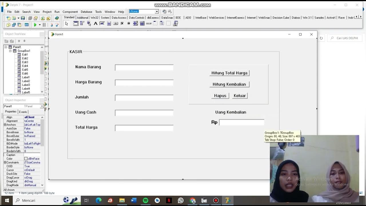 Program Delphi 7 Kasir | UAS - YouTube