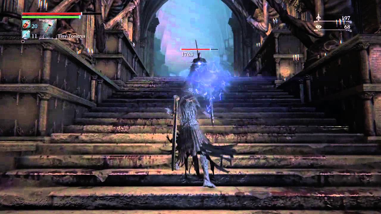 Bloodborne How to easily beat Hunter in Grand Cathedral Bloody Crow of ...