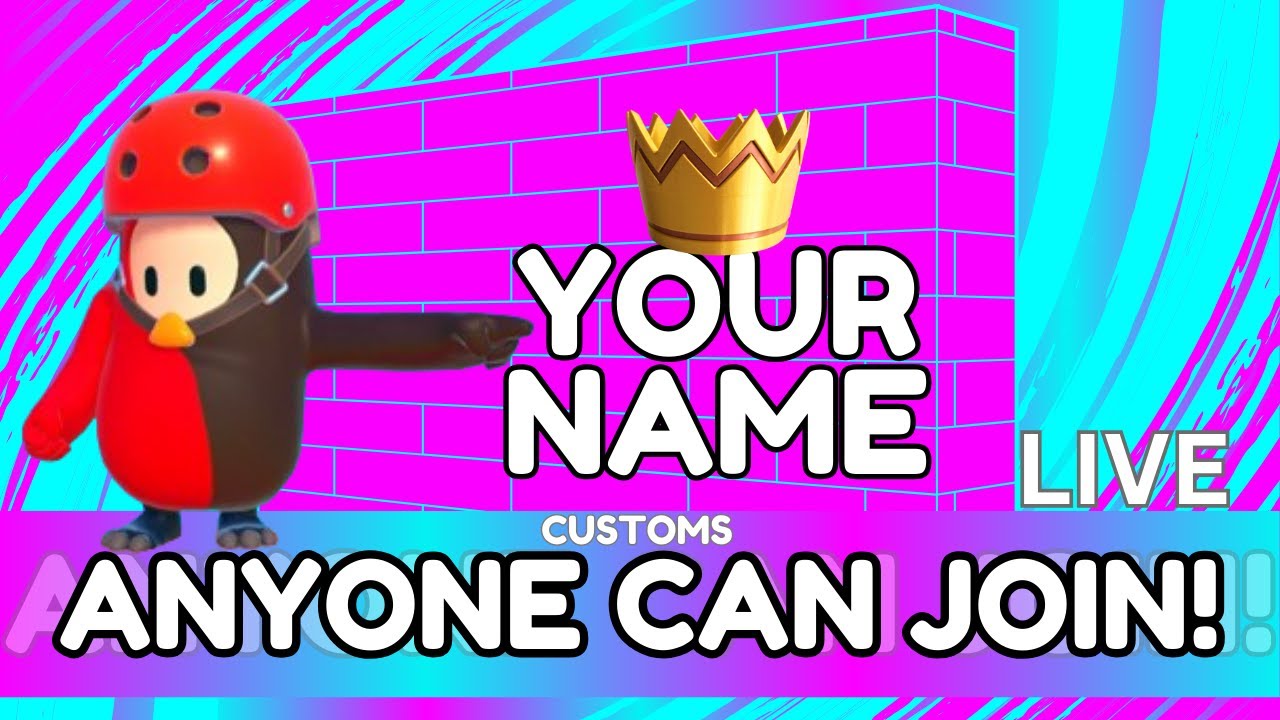 FALL GUYS LIVE | CROWNING WALL | CUSTOM LOBBIES (PS4) #fallguys - YouTube