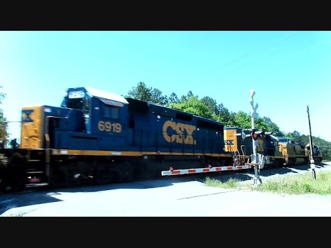 CSX Power Move Train Cordele Georgia - YouTube