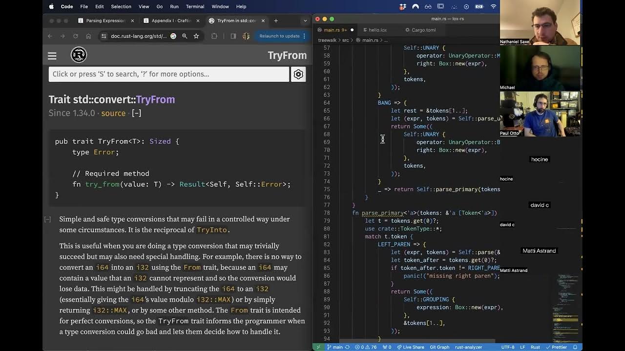 Crafting Interpreters in Rust 9 2023-11-02 - YouTube