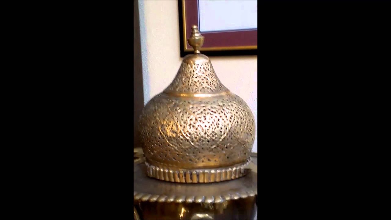 BRASS BRAZIER MANGAL TURKISH MOORISH - YouTube