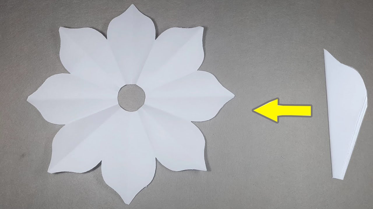 Paper Snowflakes | How to make a Snowflake | Snowflake Wall Paper ...