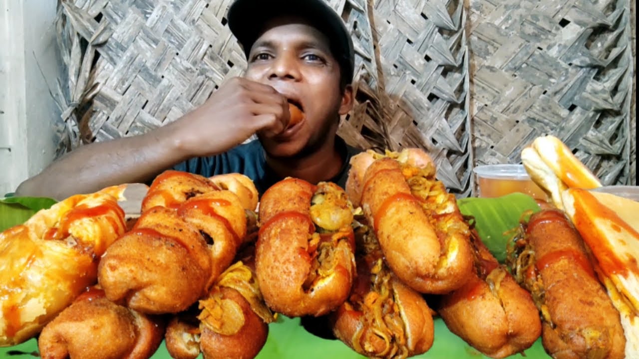 Real Indian Mukbang 🍔 food eating show chicken roll veg roll egg puff ...
