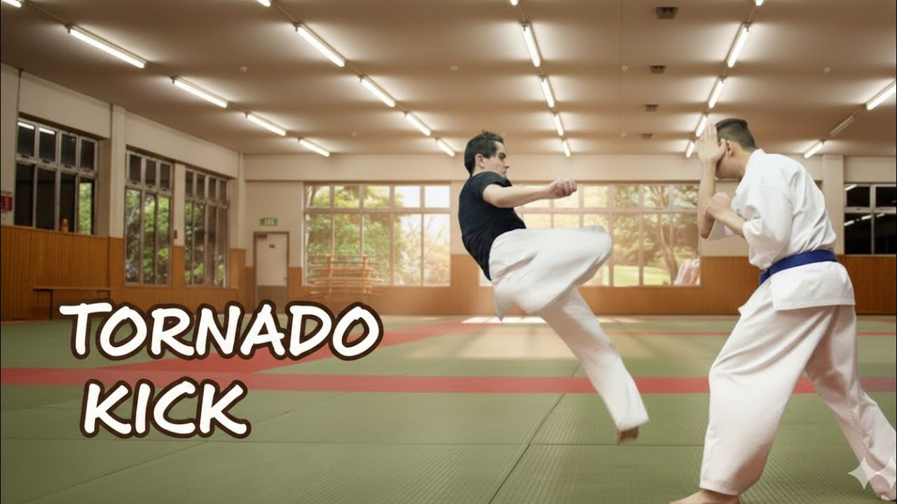 Kaiten Mawashi Geri (Tornado Kick) | Full Contact Karate - YouTube