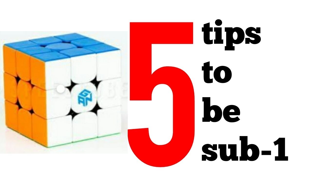5 tips on how to be sub-1 minute on 3x3 | WINNING BRAINS - YouTube