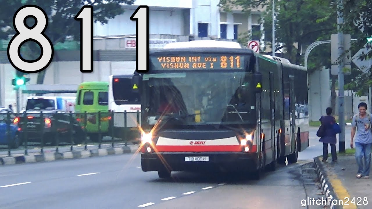 [SMRT] (Retired) TIB1105H on Service 811 - Rebuilt Mercedes Benz O405G ...