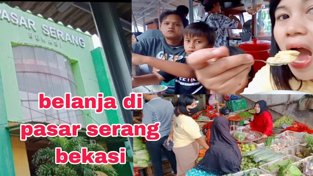 belanja sayur ke pasar serang - YouTube