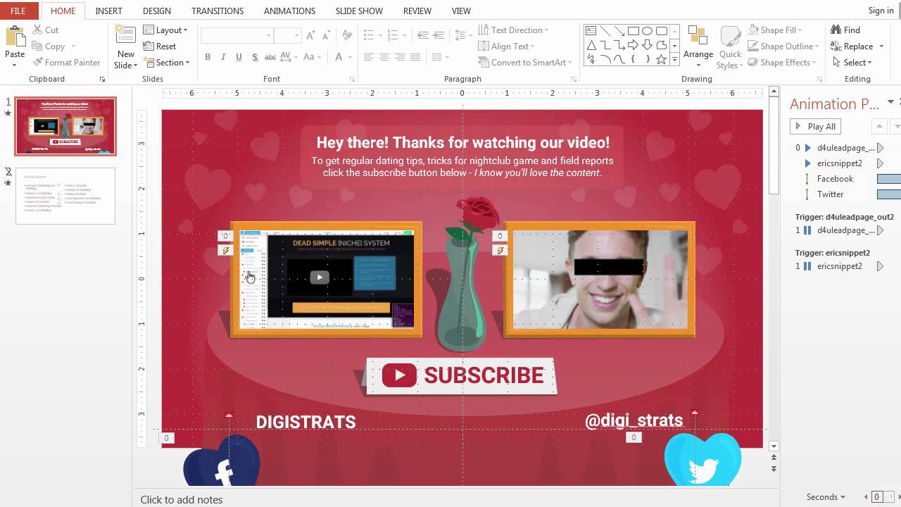 YouTube Outro Video ~ 024 Advanced Edits And Animations to Outro ...