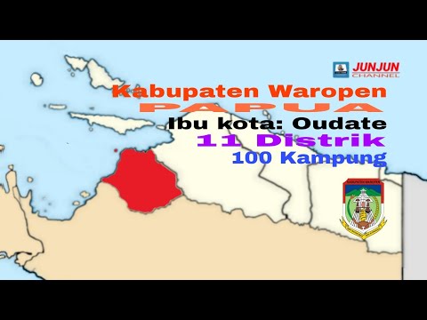 Kabupaten Waropen, Papua, 11 Distrik, 100 Kampung - YouTube