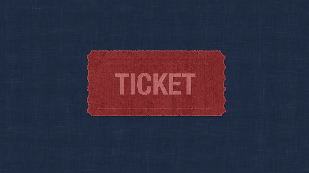 Create a Rough Ticket Icon in Photoshop | - YouTube