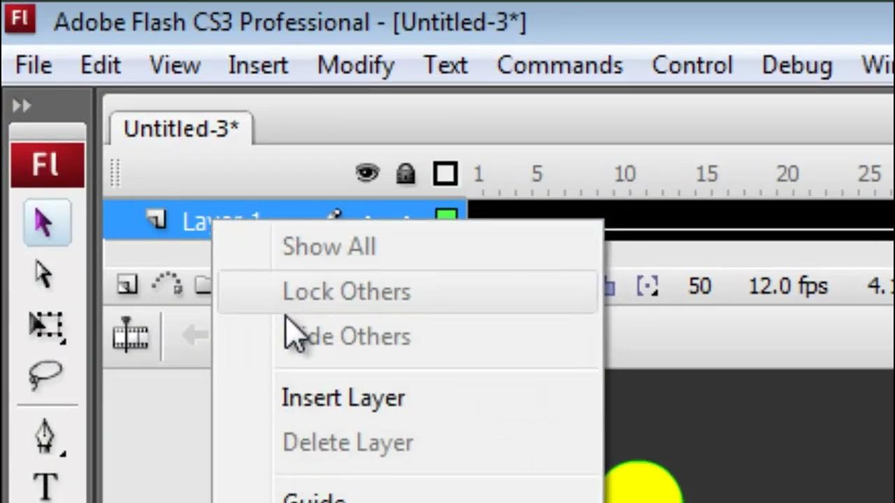 Motion Guide Tween Animation in Hindi Adobe Flash CS3 Hindi - YouTube