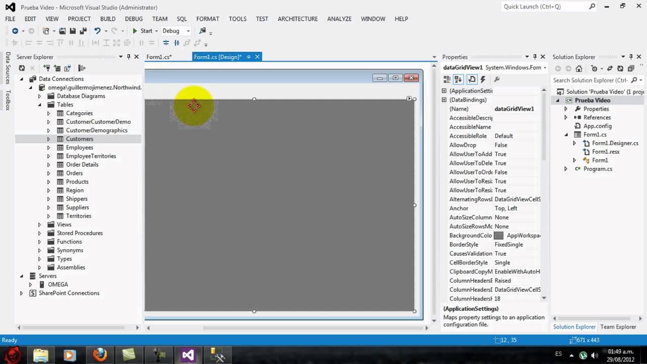 Conectarse a una Base de datos desde C# parte 1 - YouTube