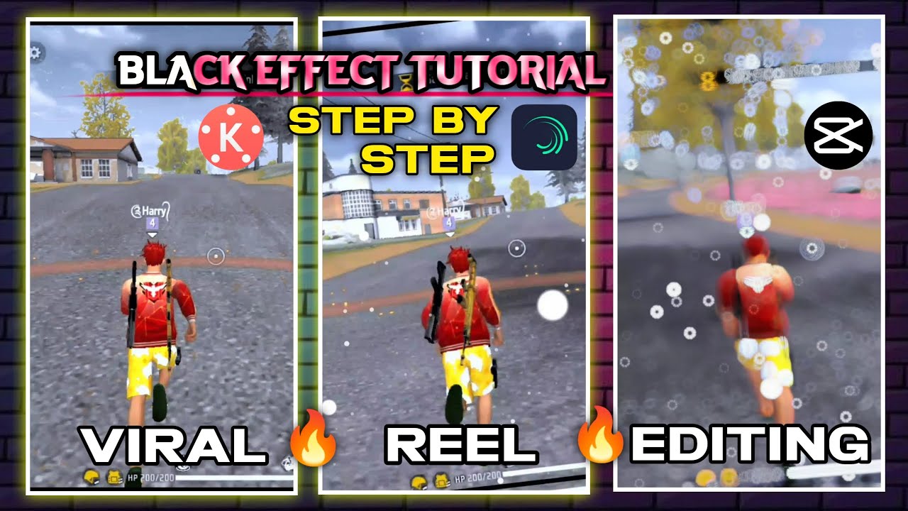 Black effect free fire shorts video editing / Balck effect video ...