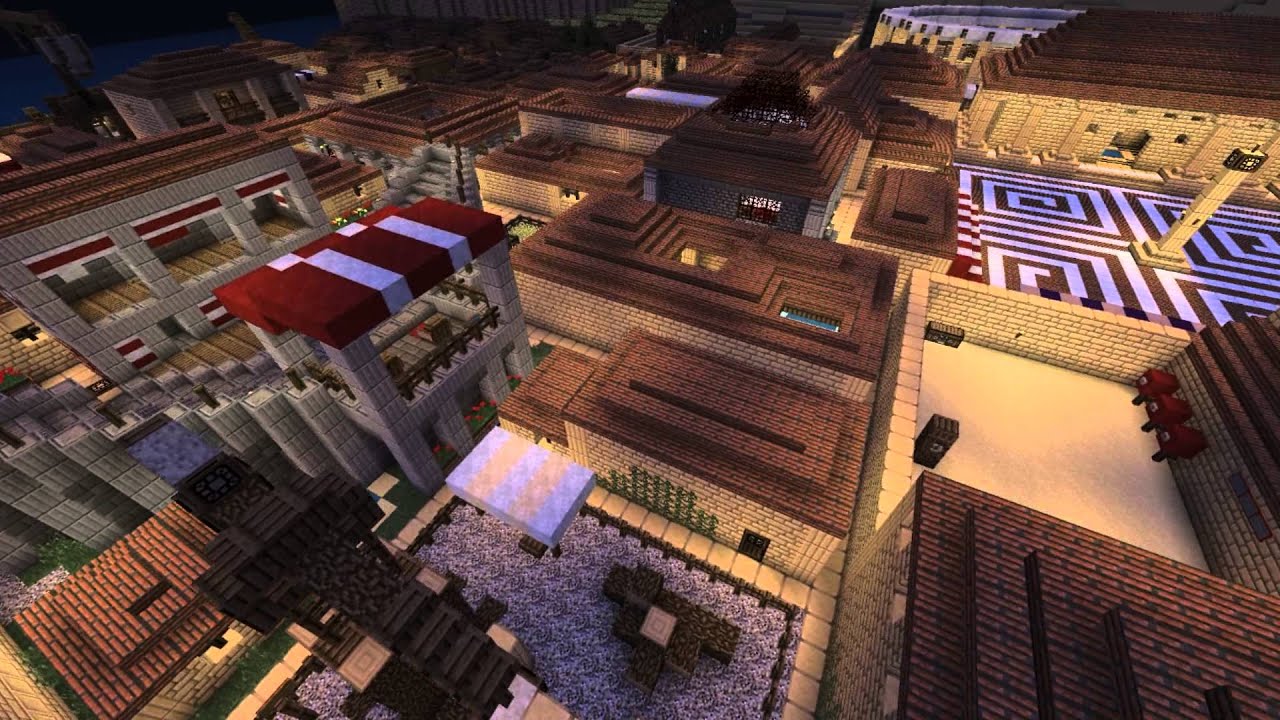 Minecraft: Roman Town W.I.P - YouTube