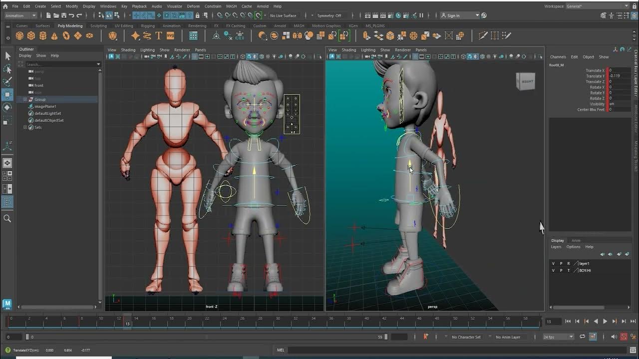 Sequence Animation # Blocking Animation Class_ 10 (3D LEARNING) - YouTube