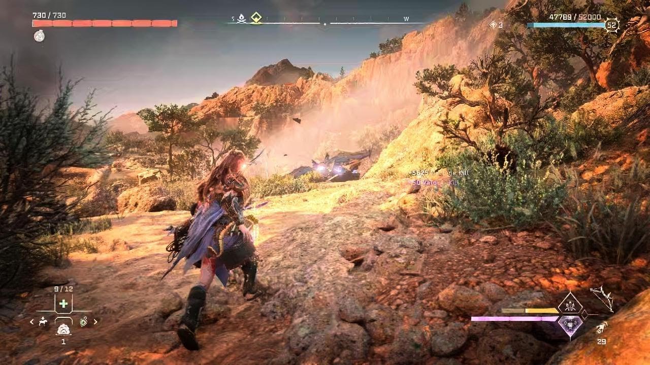 Horizon Forbidden West - Dreadwing summons a Leaplasher as its dying ...