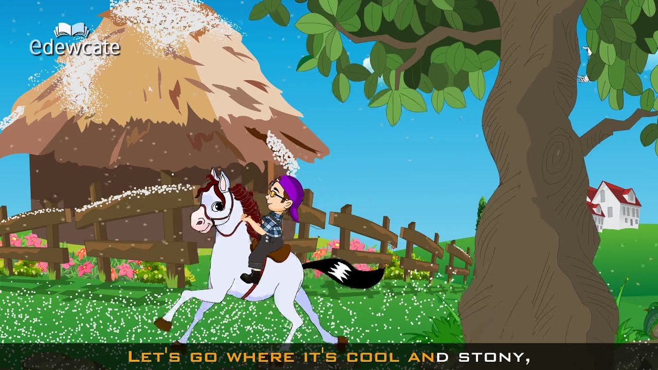 Edewcate english rhymes - Trot Trot Trot - Horse nursery rhyme - YouTube