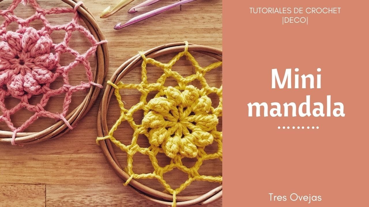 Mini mandala a crochet [paso a paso] - YouTube